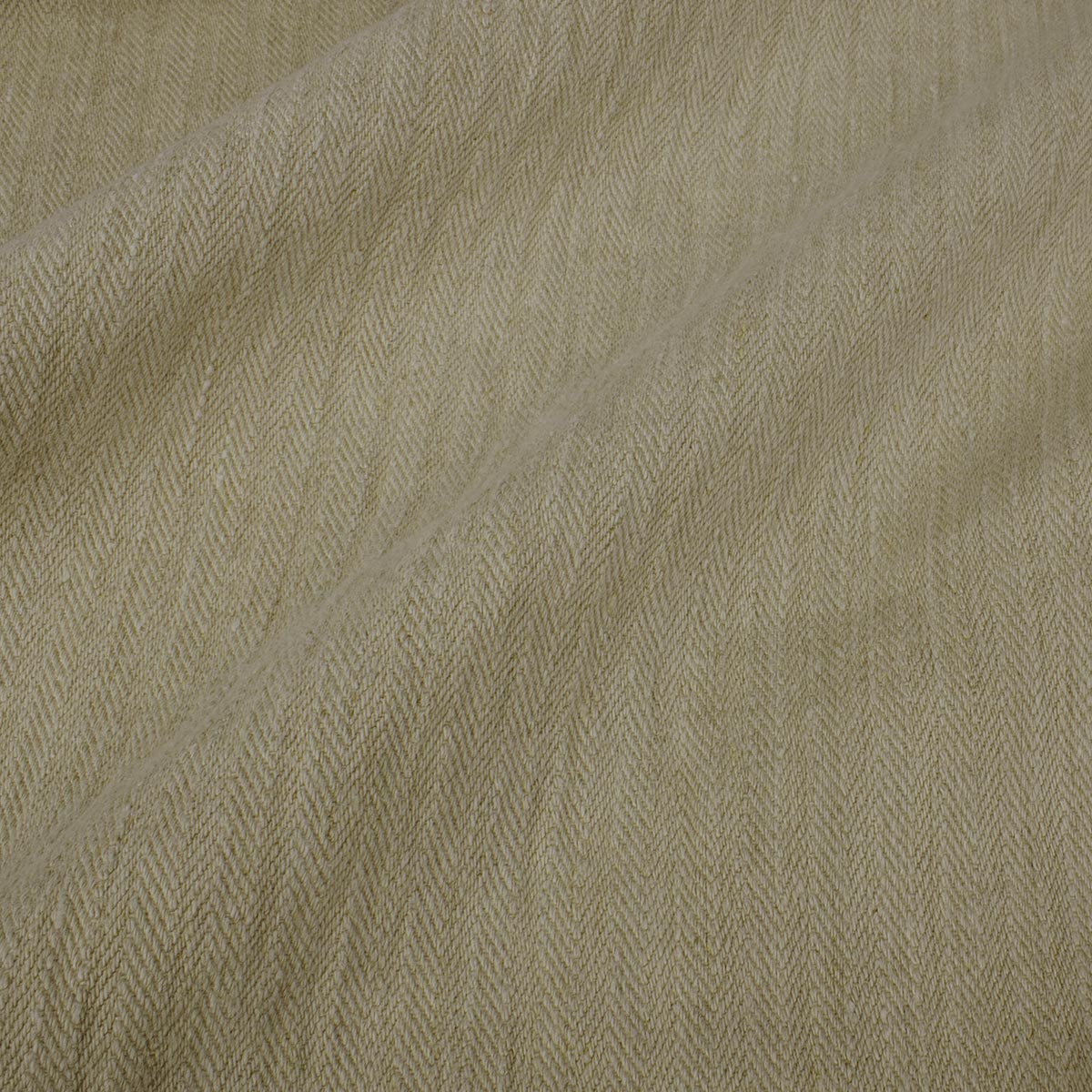 Naturelkleurige hennep stof in visgraatmotief | Ecotex